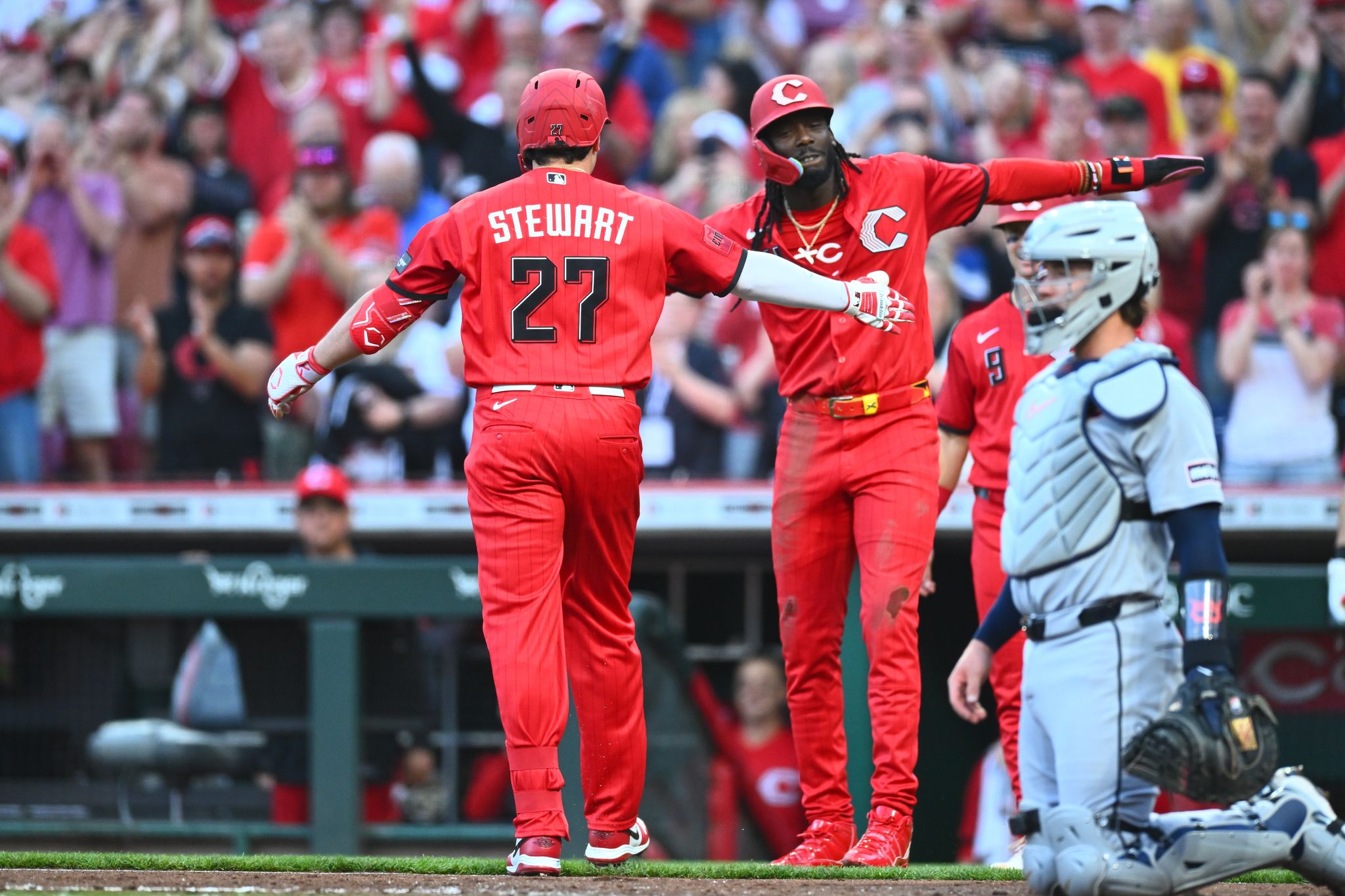 Sal Stewart's 3-run HR, 5 RBIs, help Reds beat Tigers 9-2