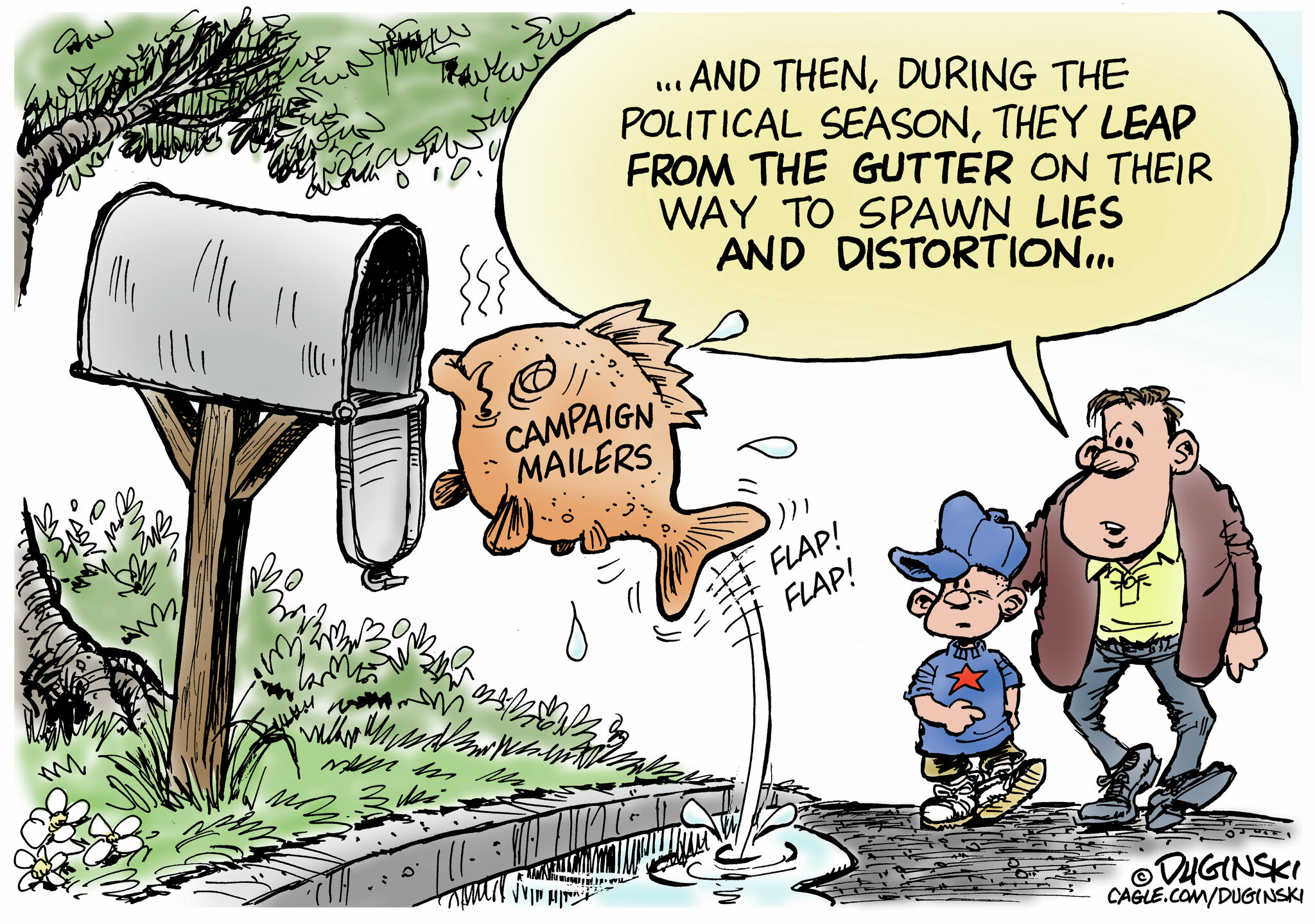 Opinion cartoon: Flooded