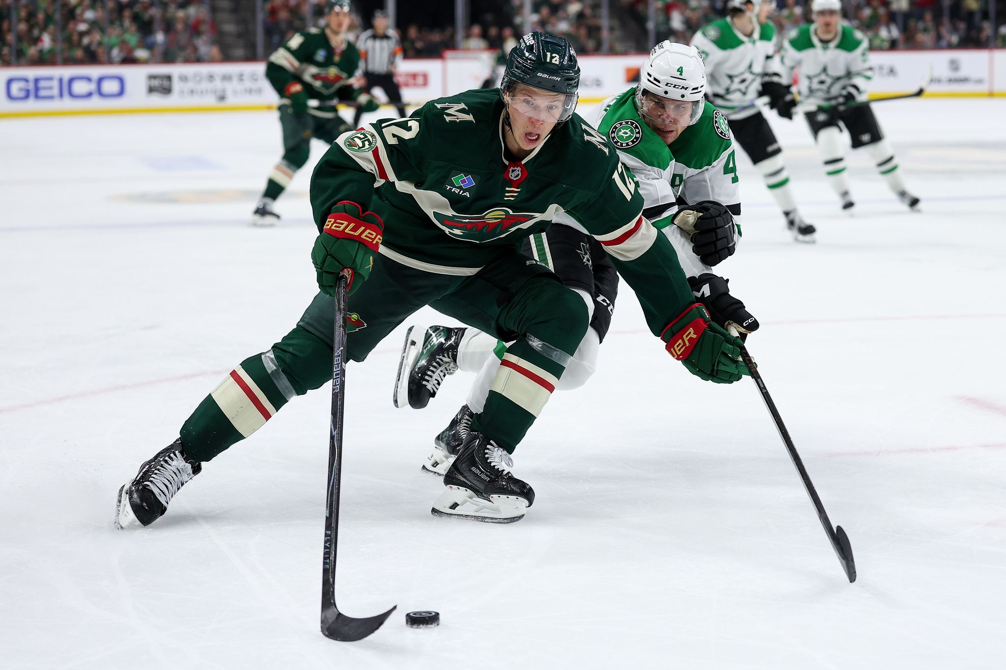 Boldy steps up for the Wild against the Stars with a 'big-man game' to ...