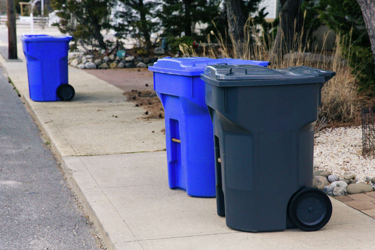 Are you allowed to leave your trash cans out in Texas?