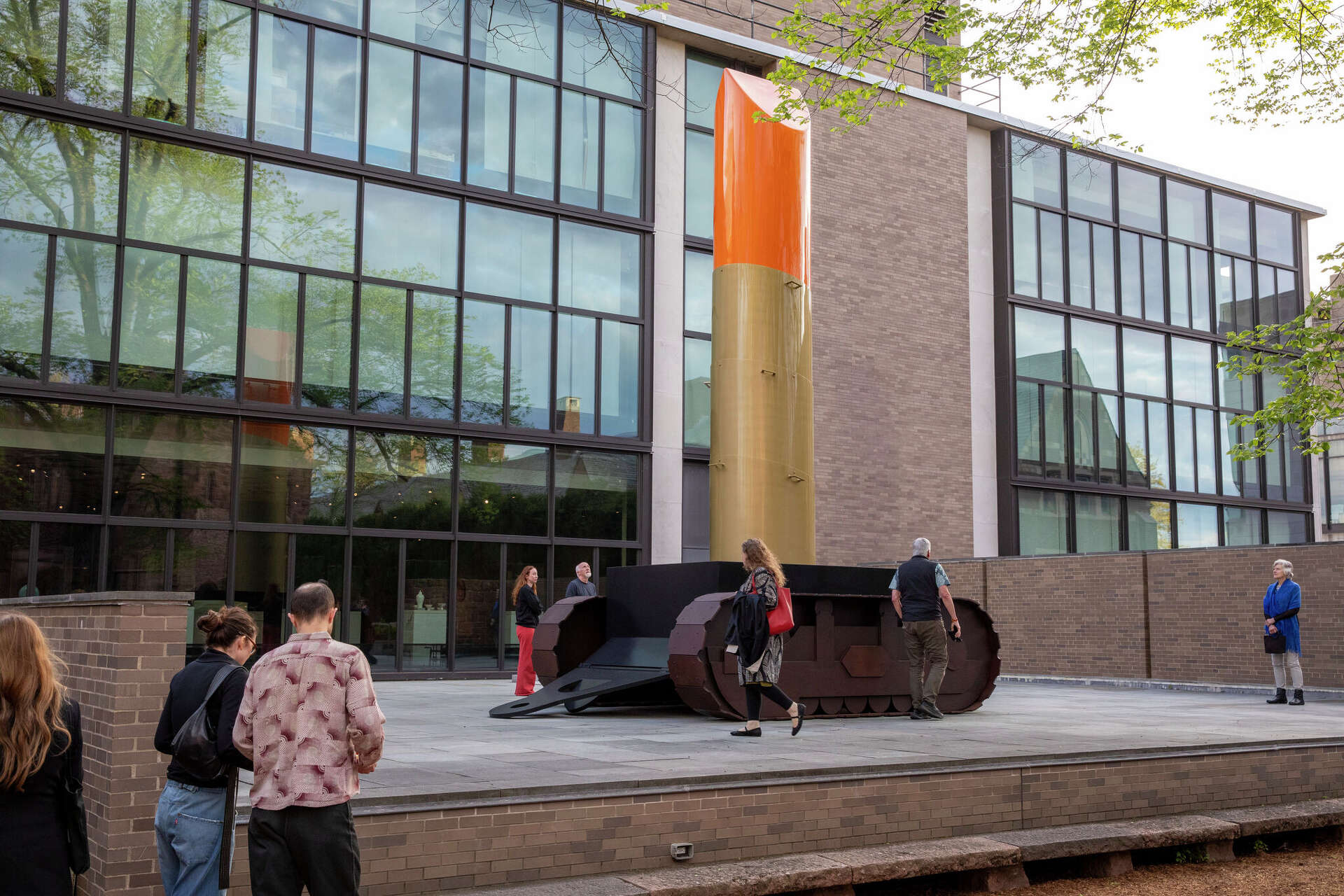 Why is there a giant lipstick tube in the middle of Yale's campus?