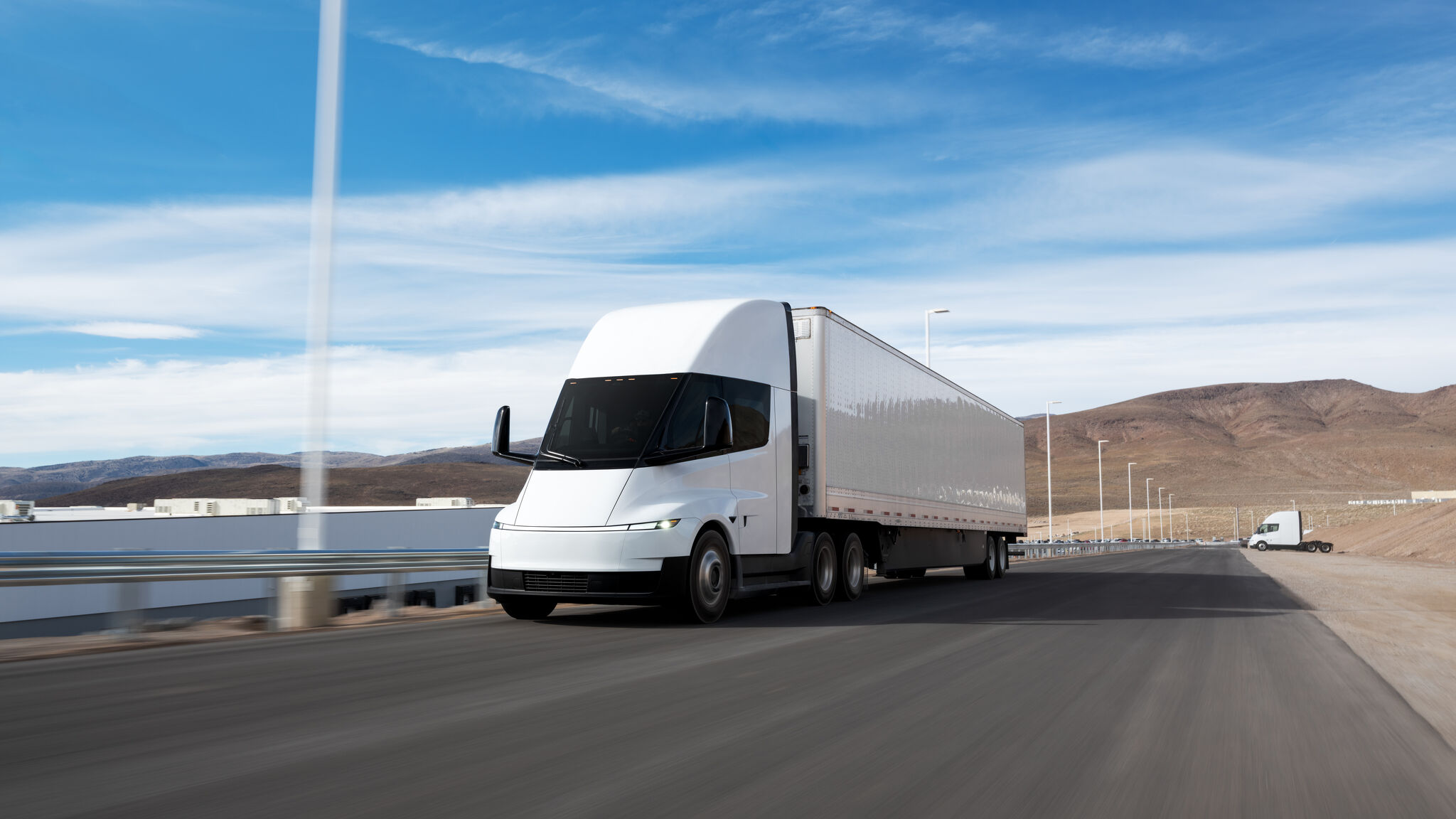 Tesla Semi production ramps up with first vehicle off high-volume line