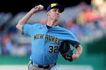 Brewers hope Misiorowski avoids serious injury when his bid for no ...