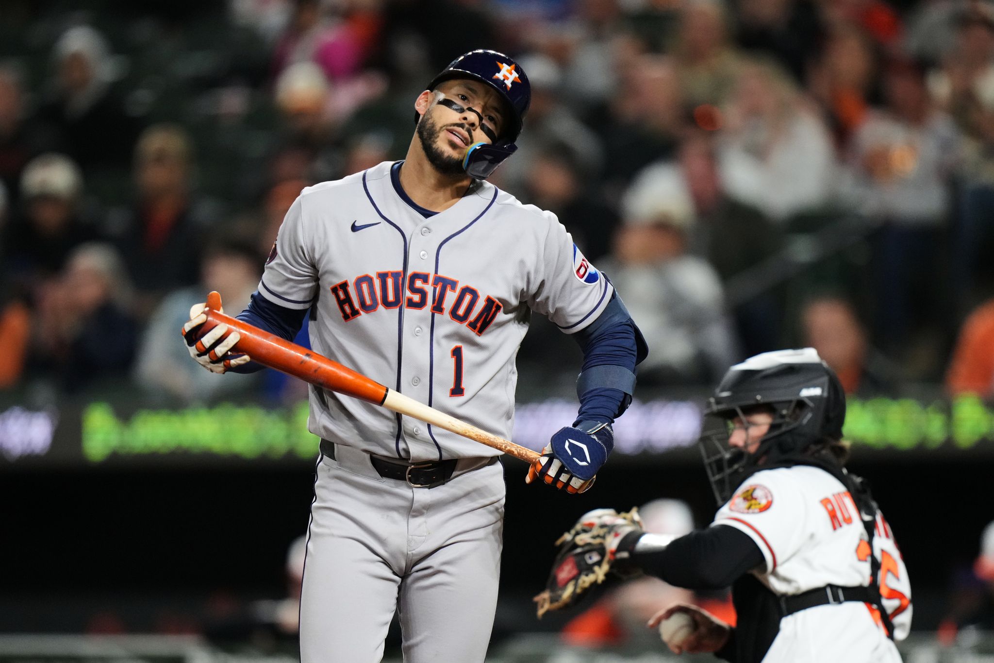 Astros dealt another late scratch as Carlos Correa sits with a left ...