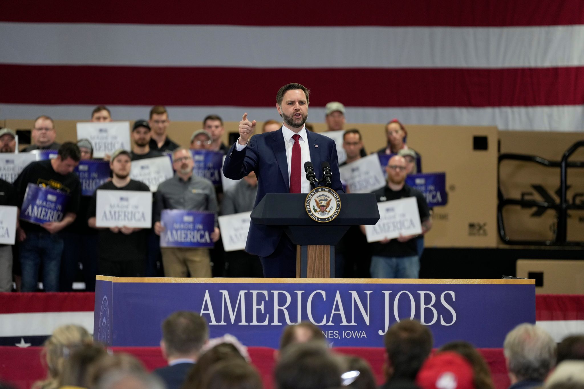 Vice President Vance woos Iowa Republican voters ahead of 2028