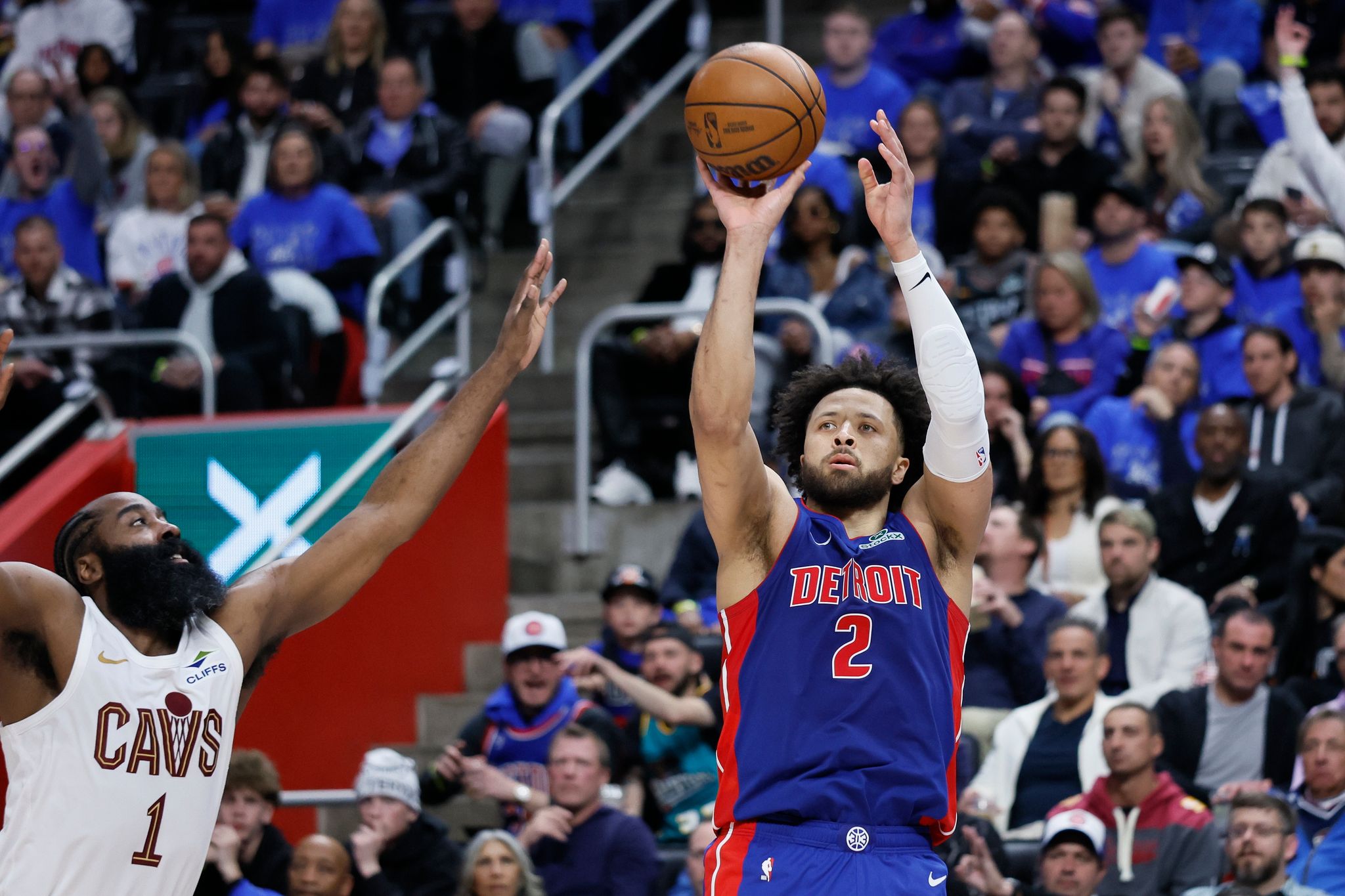 James Harden scores 30 and Cavaliers rally past Pistons 117-113 in OT ...