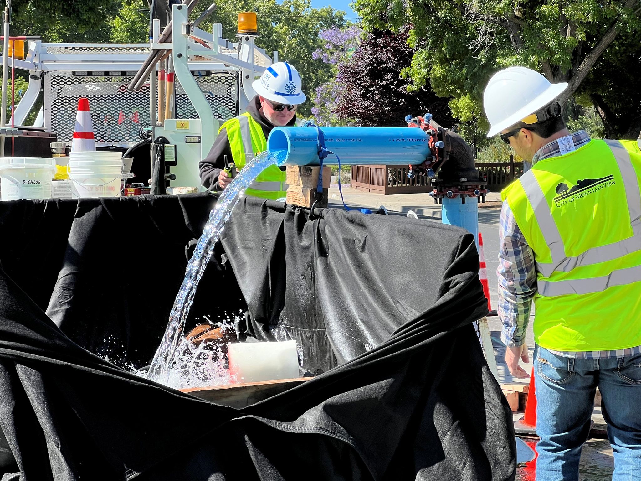 Mountain View: Water Pipeline Disinfection And Testing Continues
