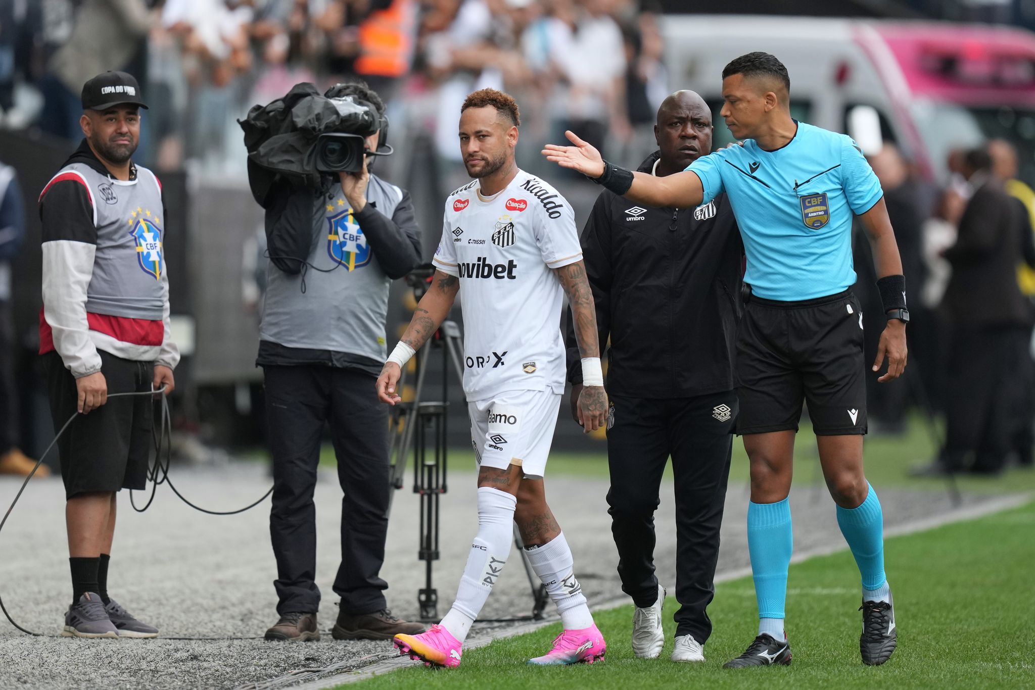 Neymar angry at being accidentally substituted in last match before ...