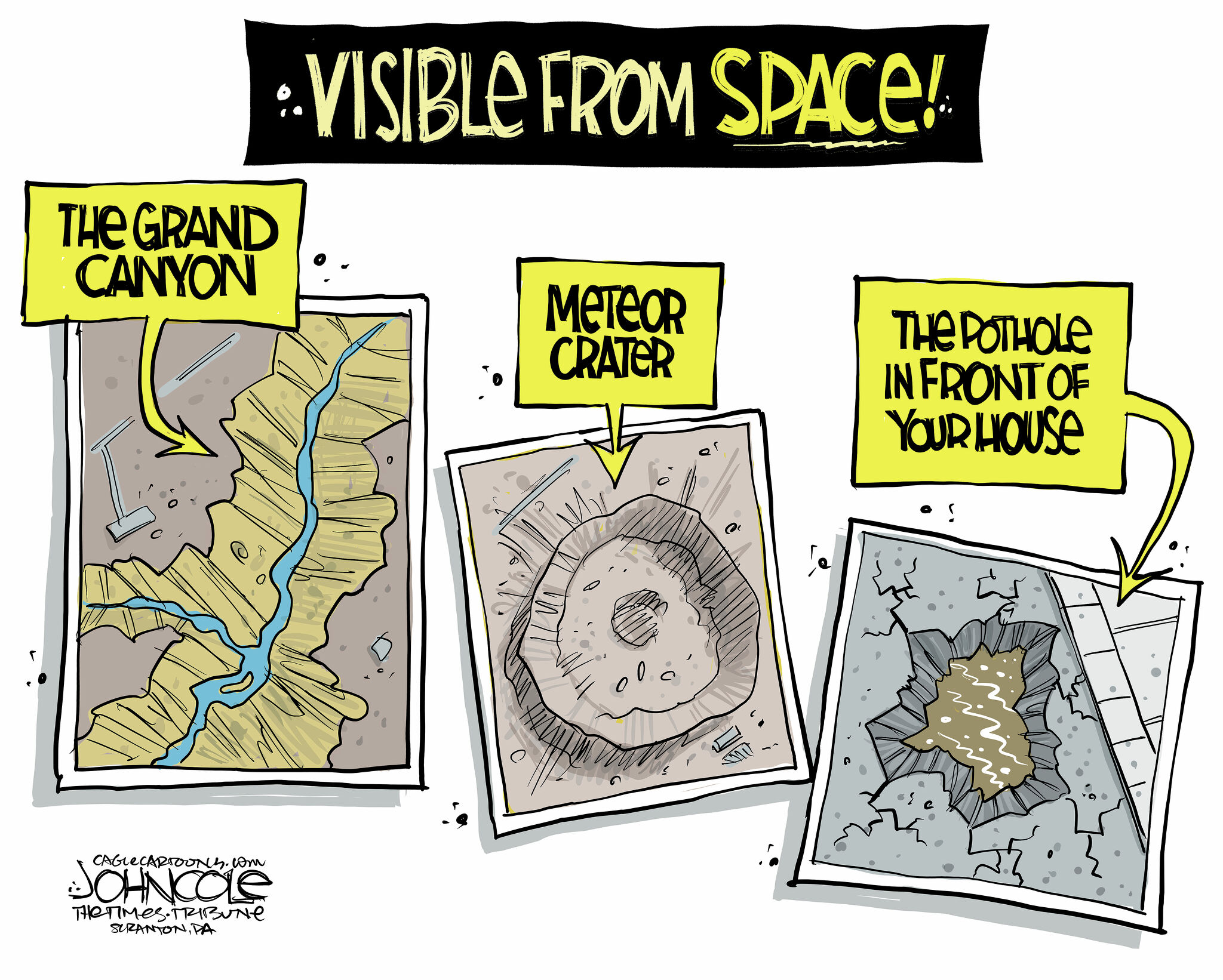 Opinion cartoon: Hole truth