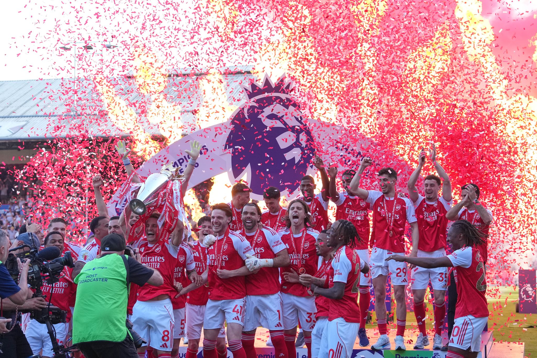 Kroenkes enjoy 'magical' title win as Arsenal's players finally get ...