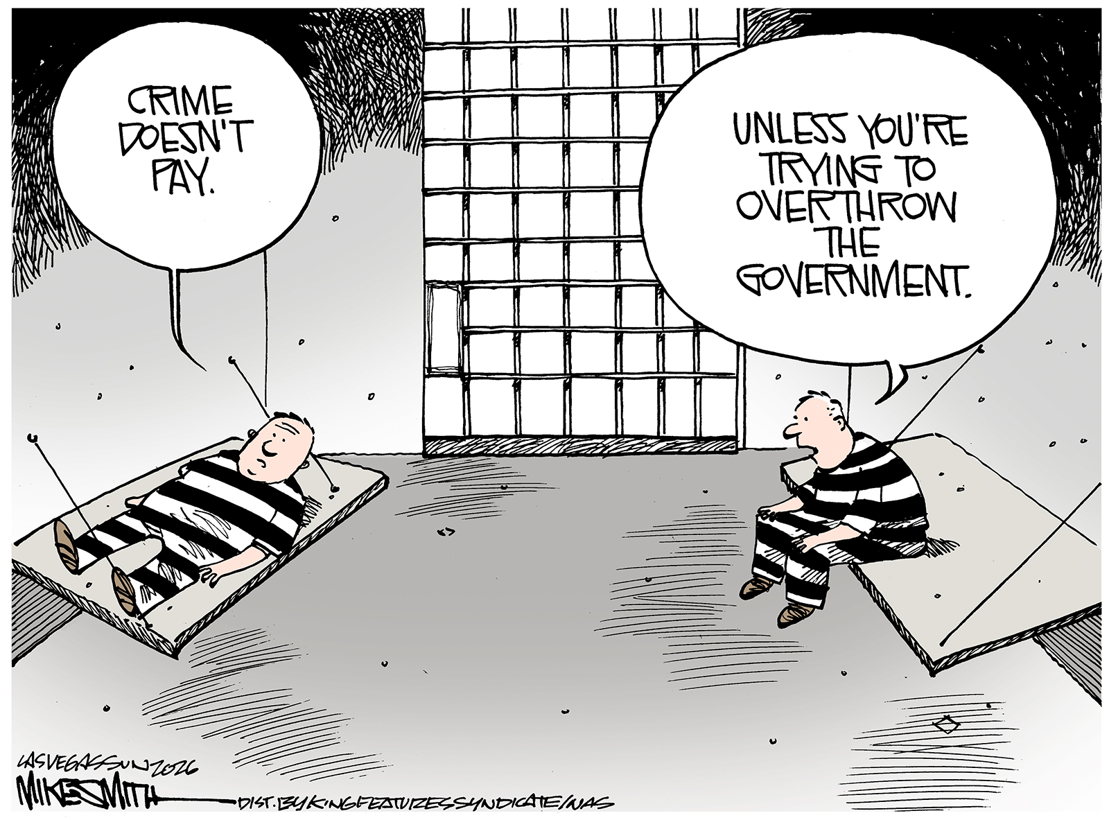 Opinion cartoon: Crime and punishment