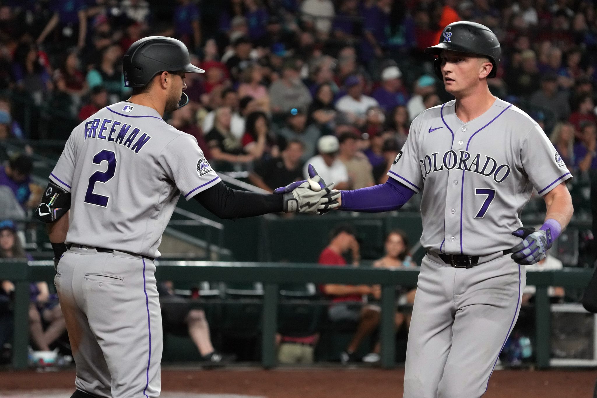 Rockies 1B TJ Rumfield leaves game with right hand contusion after hit ...