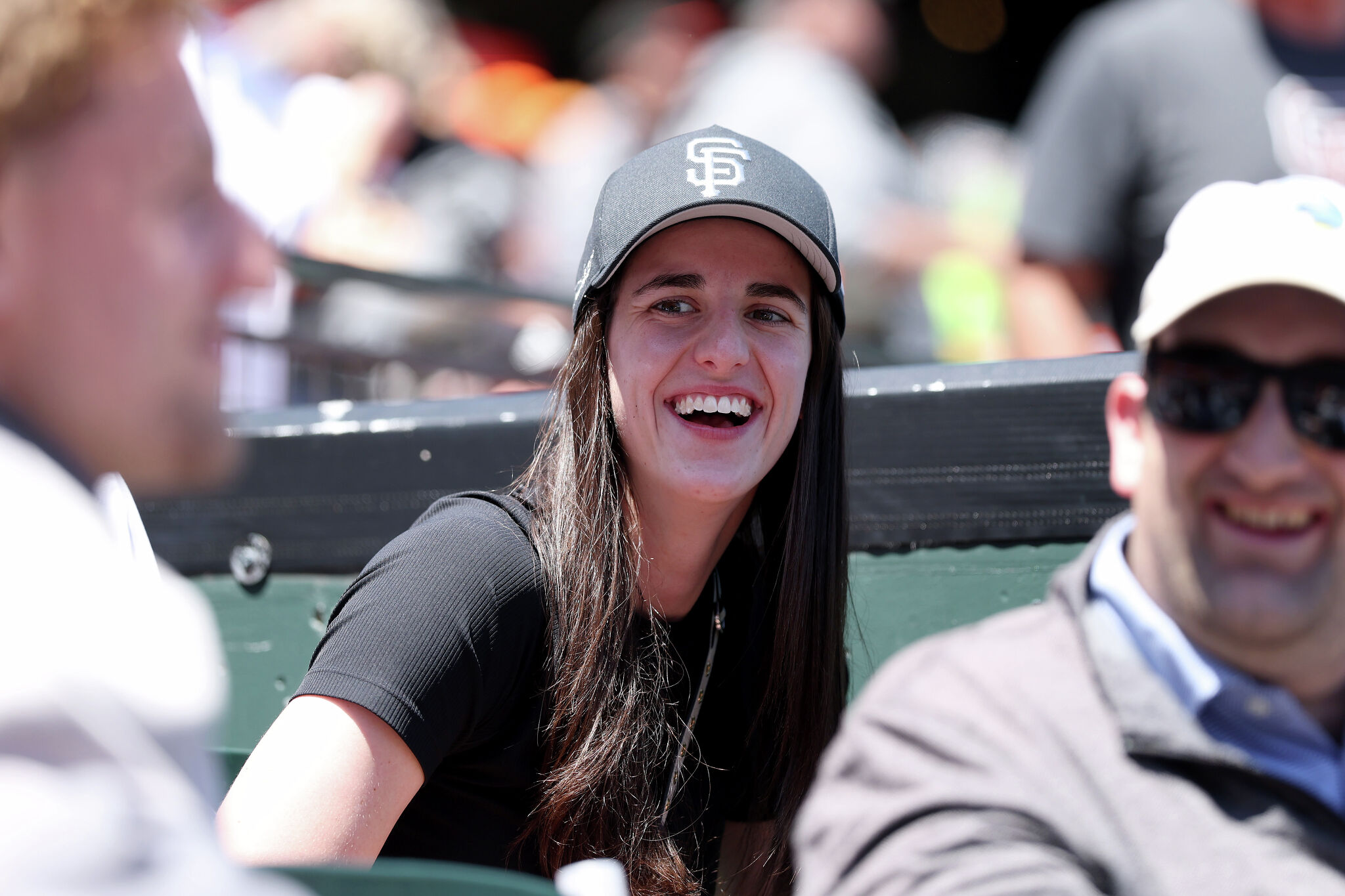 Giants fan Caitlin Clark? WNBA star at SF game before facing Valkyries