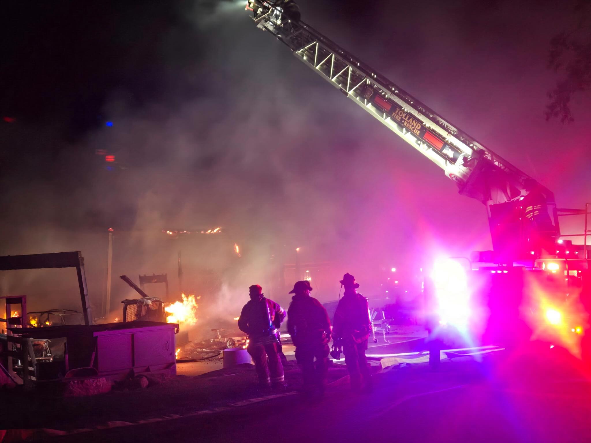 Crews fought Stafford garage fire on Diamond Ledge Road, official says