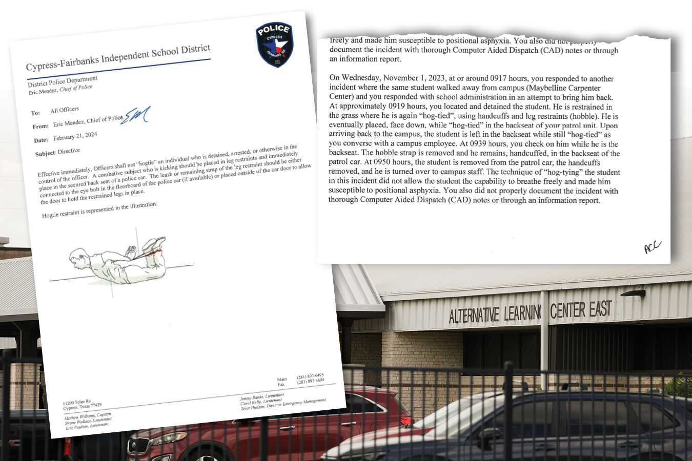 Cy-Fair ISD officer repeatedly used hogtie restraint on fifth grader