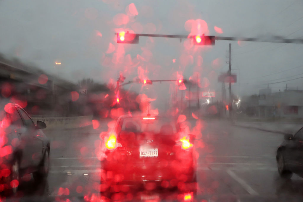 Texans do this when driving in rain. Maybe they should stop.