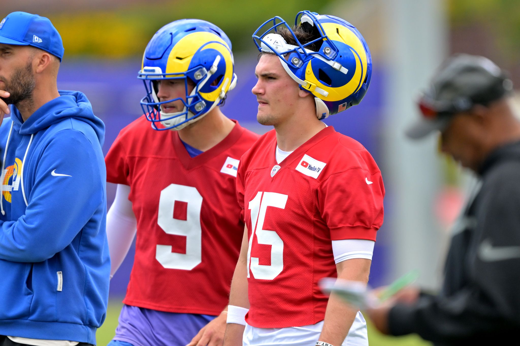 MVP Matthew Stafford says he understands why the Rams drafted Ty Simpson