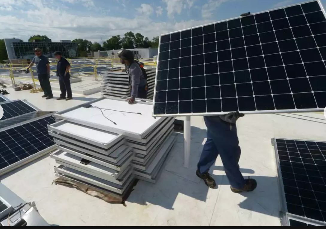 Solar panels requirement on big buildings in Stamford reviewed
