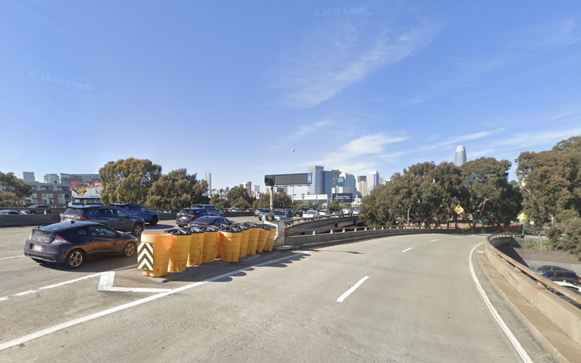 18-year-old killed after car flies off I-80 overpass in SF