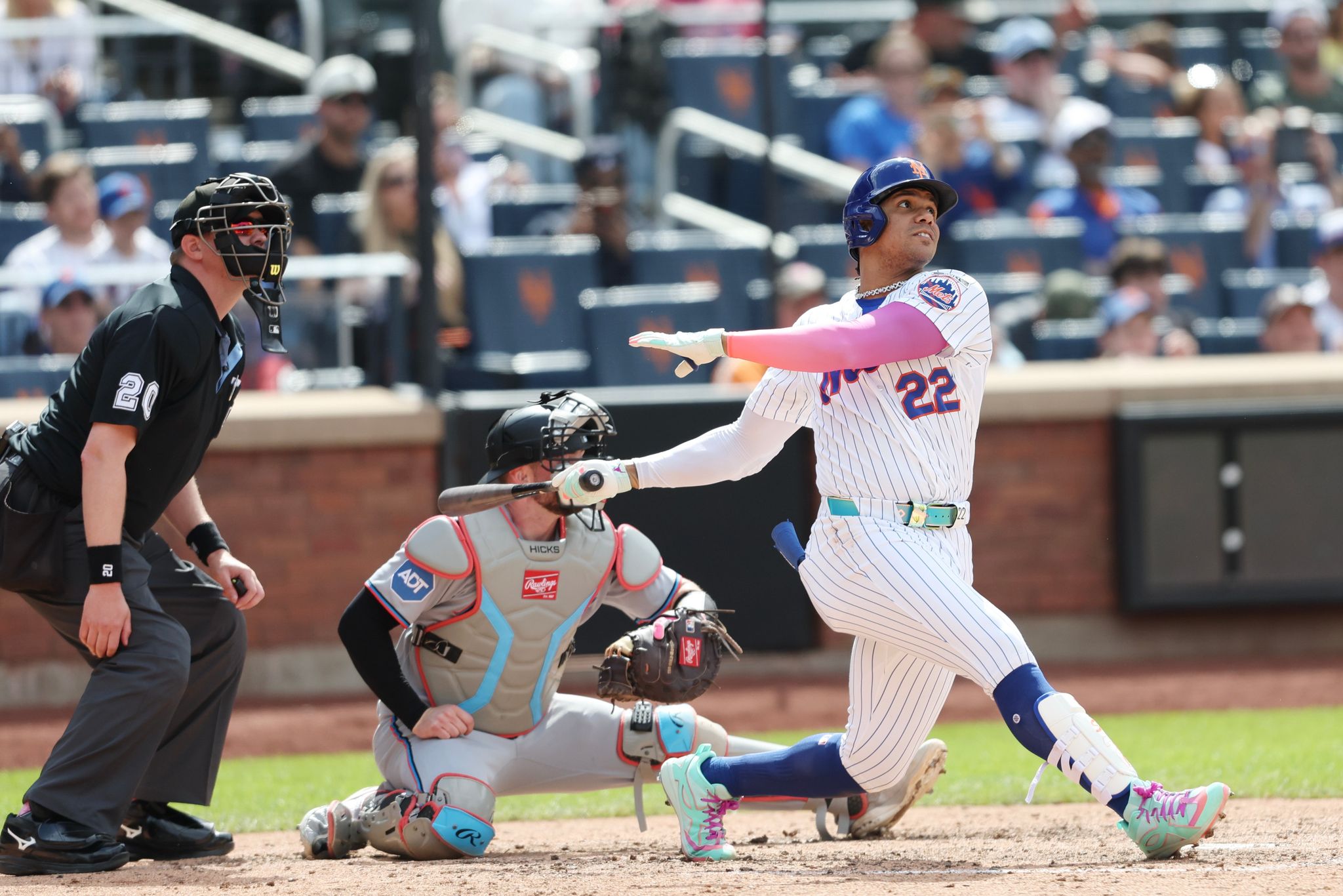 Soto's grand slam and Benge's leadoff homer help Mets pound Marlins 10 ...