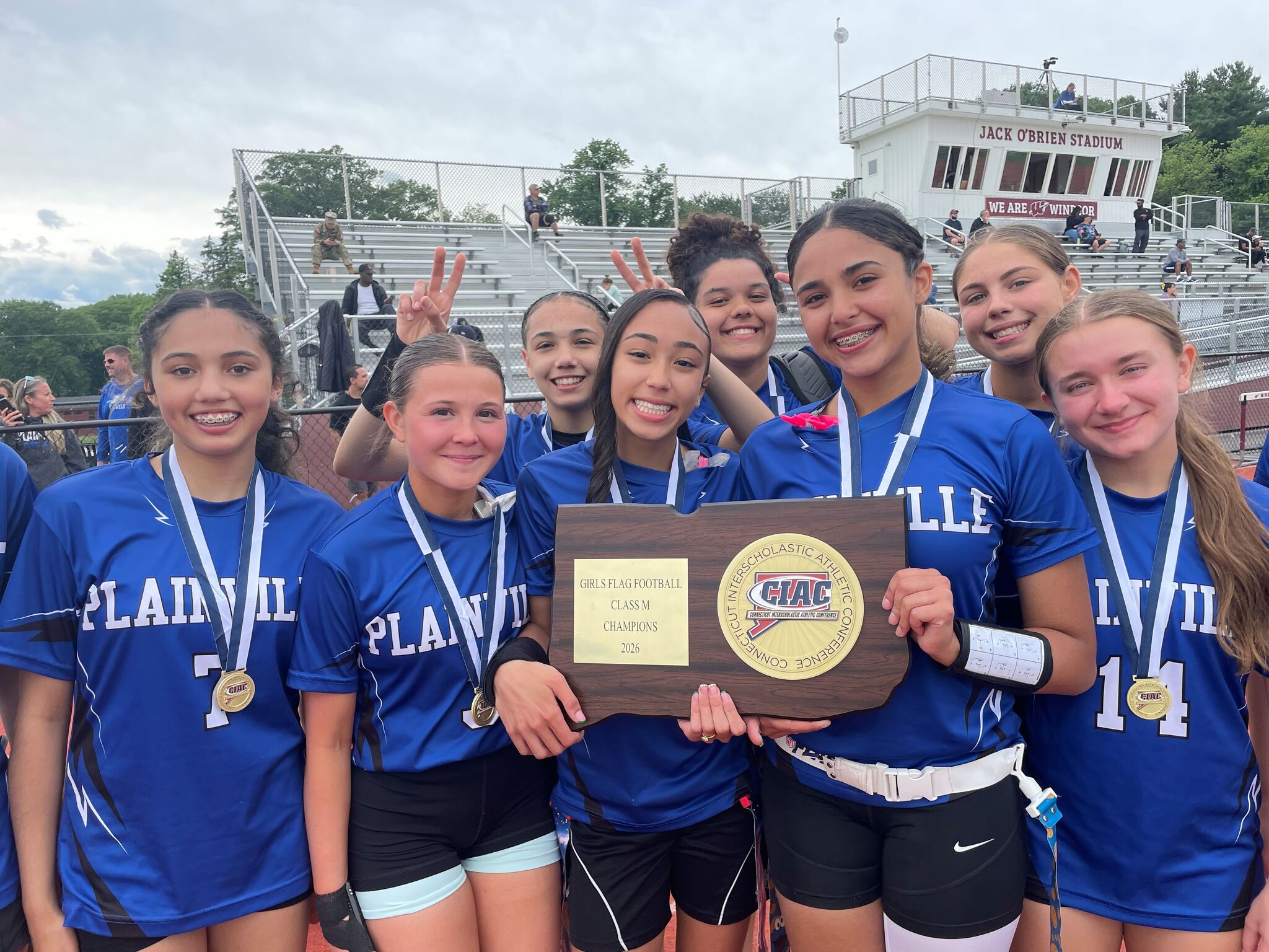 2026 CIAC flag football championships won by Manchester, Plainville