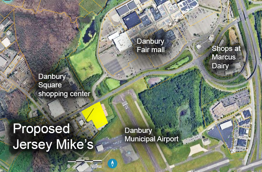 Danbury’s second Jersey Mike’s pitched for busy retail corridor