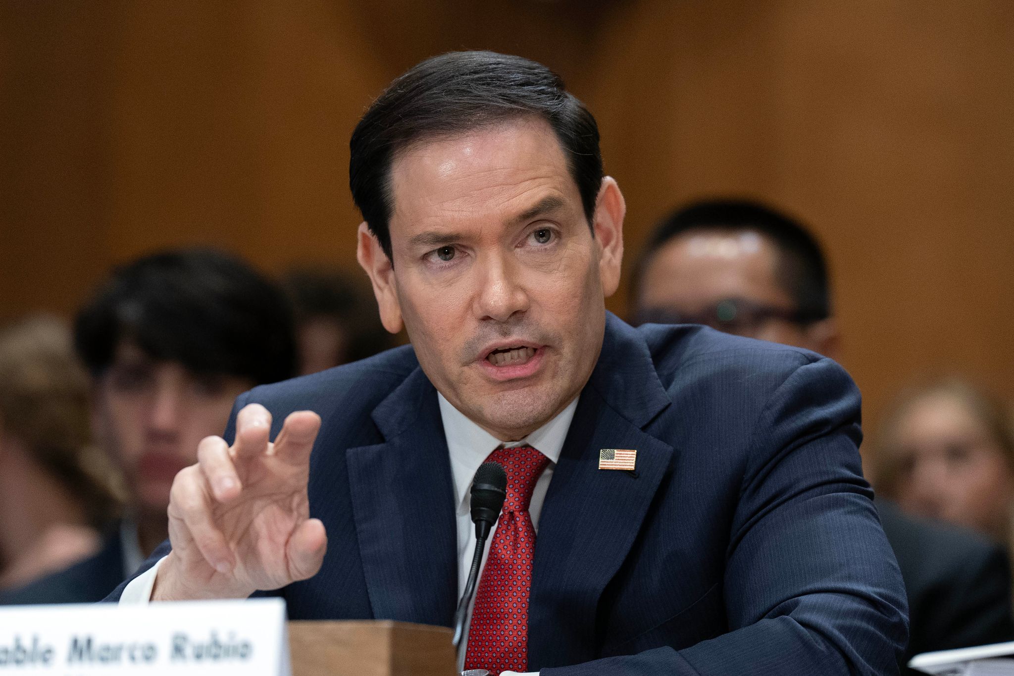 The Latest: Rubio testifies in back-to-back Capitol Hill hearings