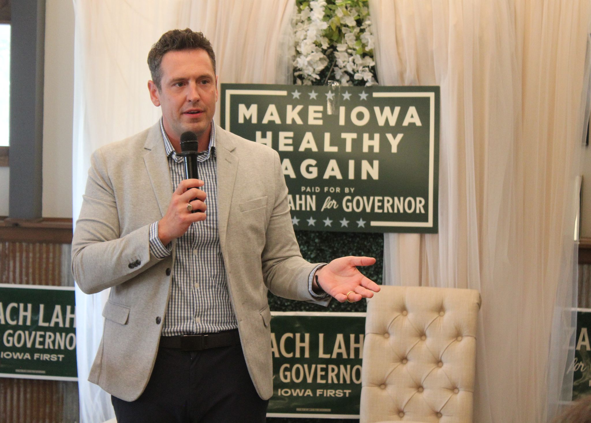Lahn's win in GOP primary for Iowa governor is a setback for Trump that ...