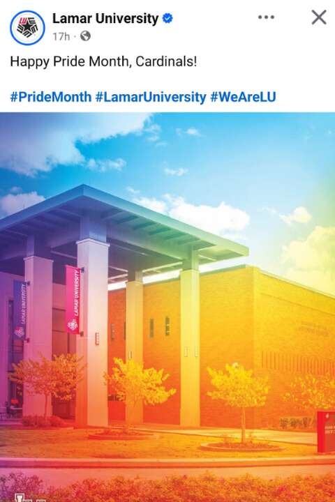 Students question removal of Pride Month post from Lamar University