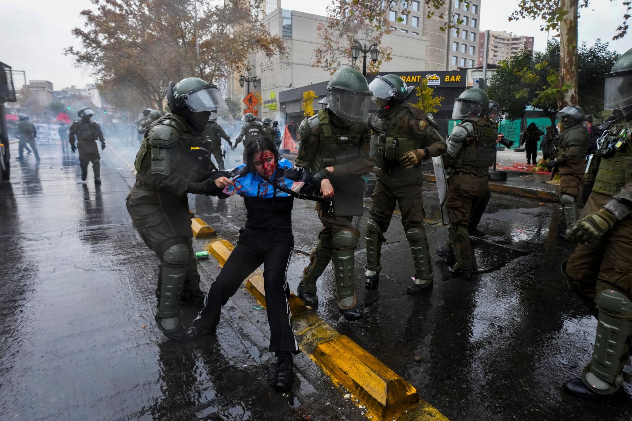 Protesters clash with police in Chile's capital over President Kast’s ...