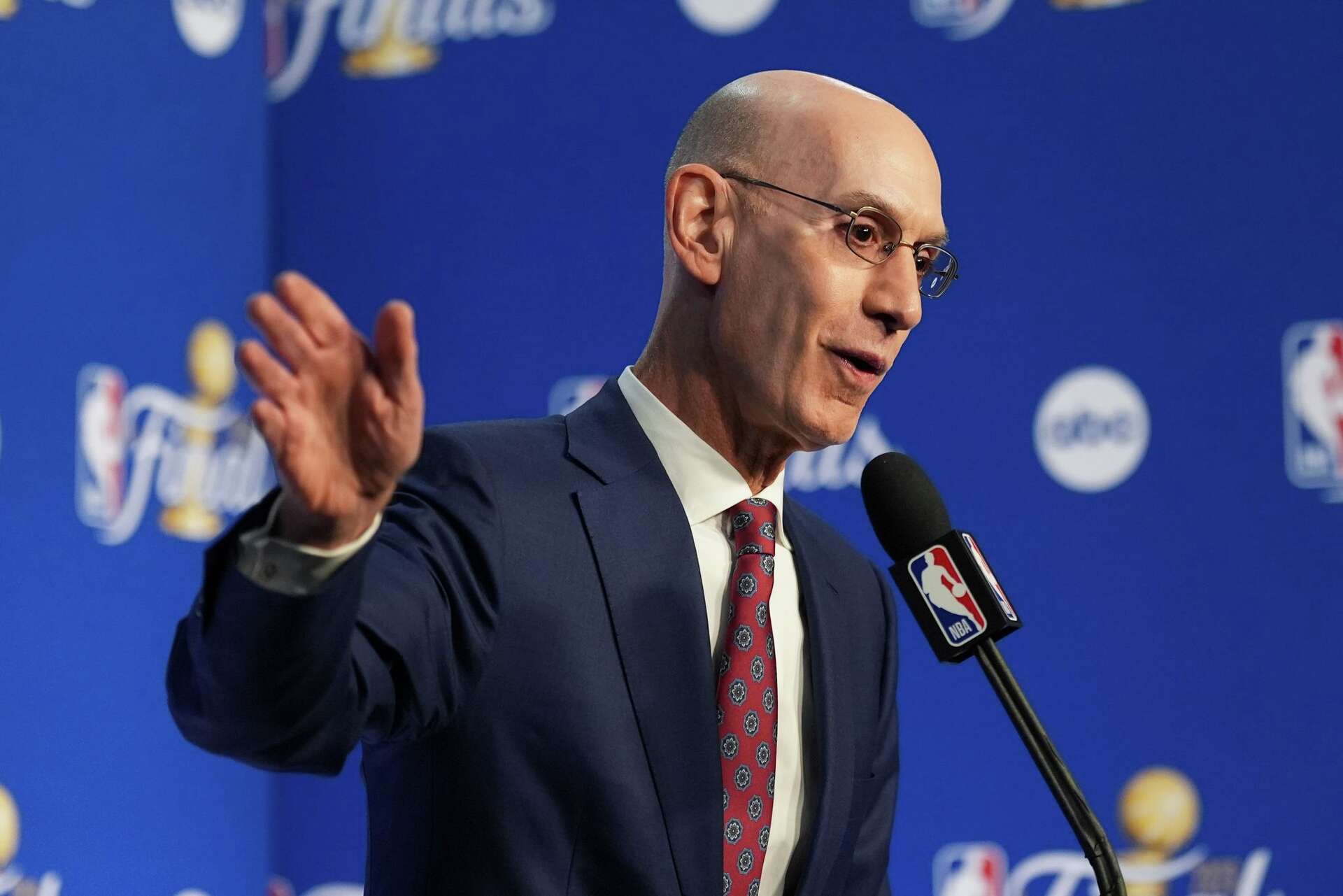 Commissioner Adam Silver, at finals, says NBA continues to move toward ...