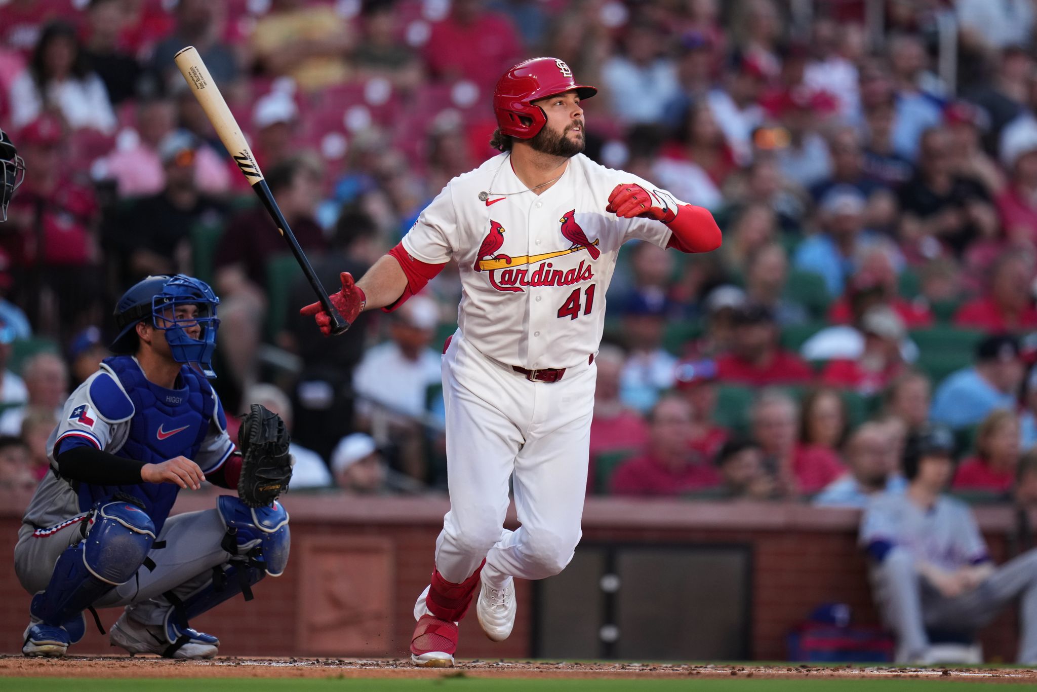 Alec Burleson has 3 RBIs, Andre Pallante works 5 2/3 innings as ...
