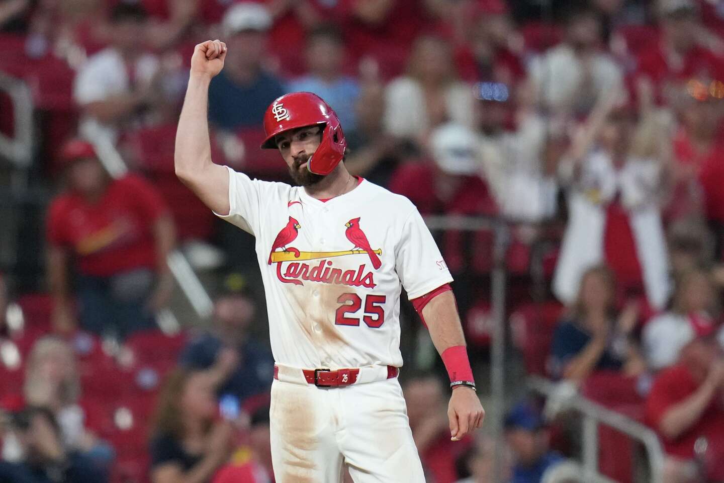 Alec Burleson has 3 RBIs, Andre Pallante works 5 2/3 innings as ...
