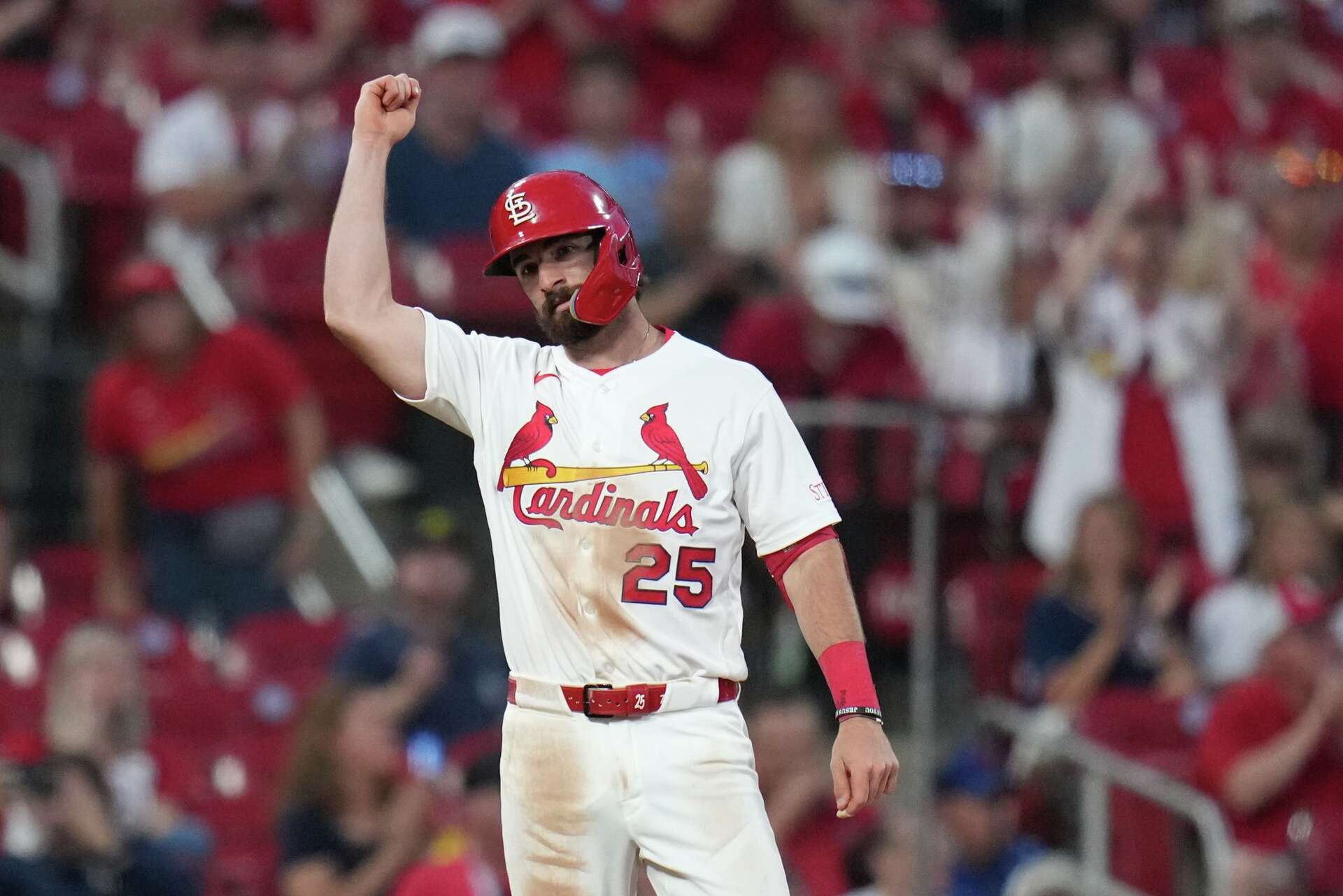 Alec Burleson has 3 RBIs, Andre Pallante works 5 2/3 innings as ...