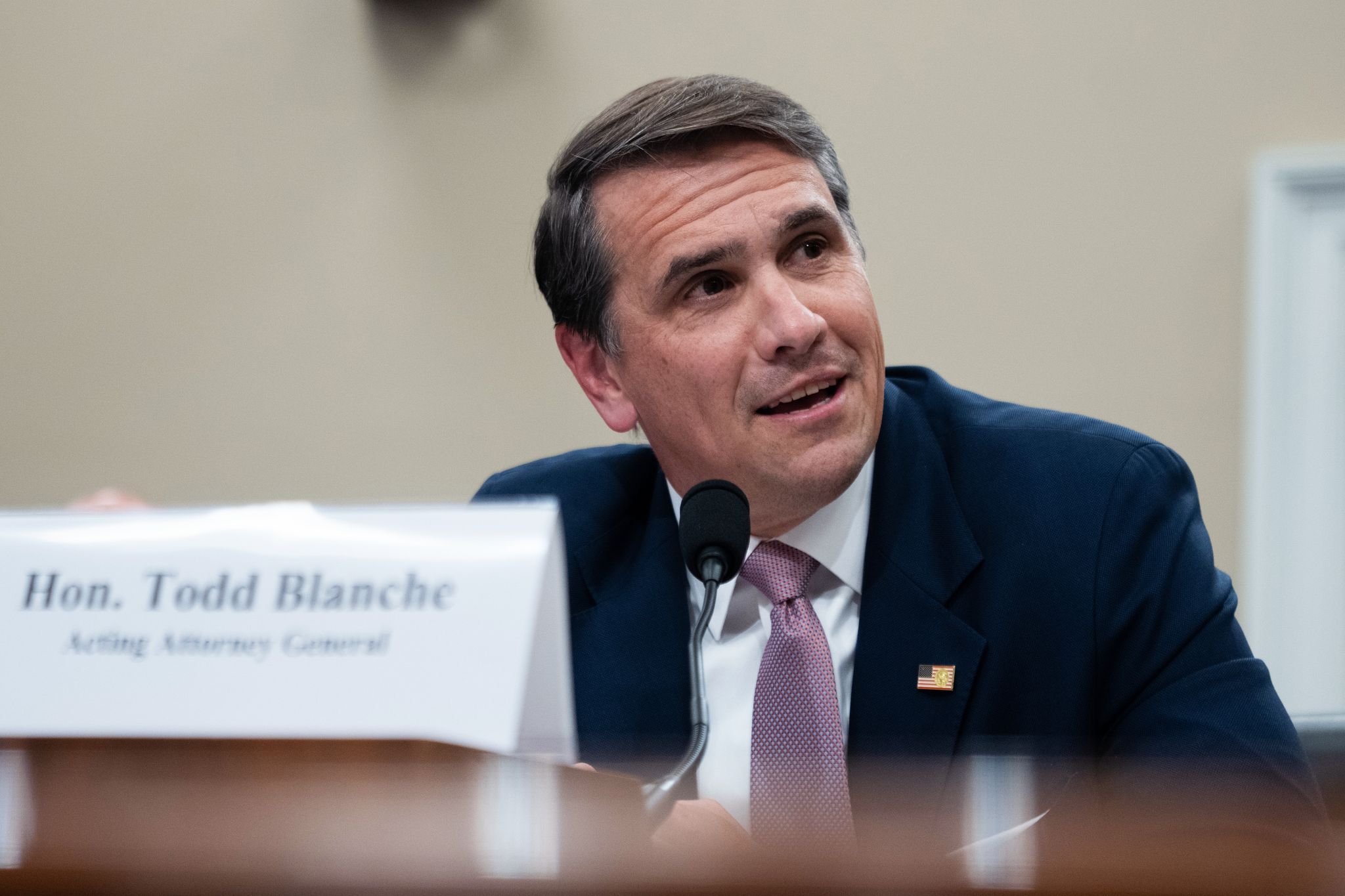 President Trump says he will nominate Todd Blanche to serve as attorney ...