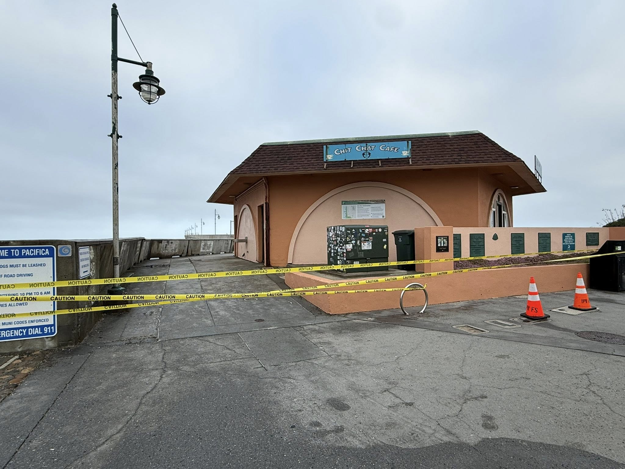 California pier abruptly closed after massive crack appears