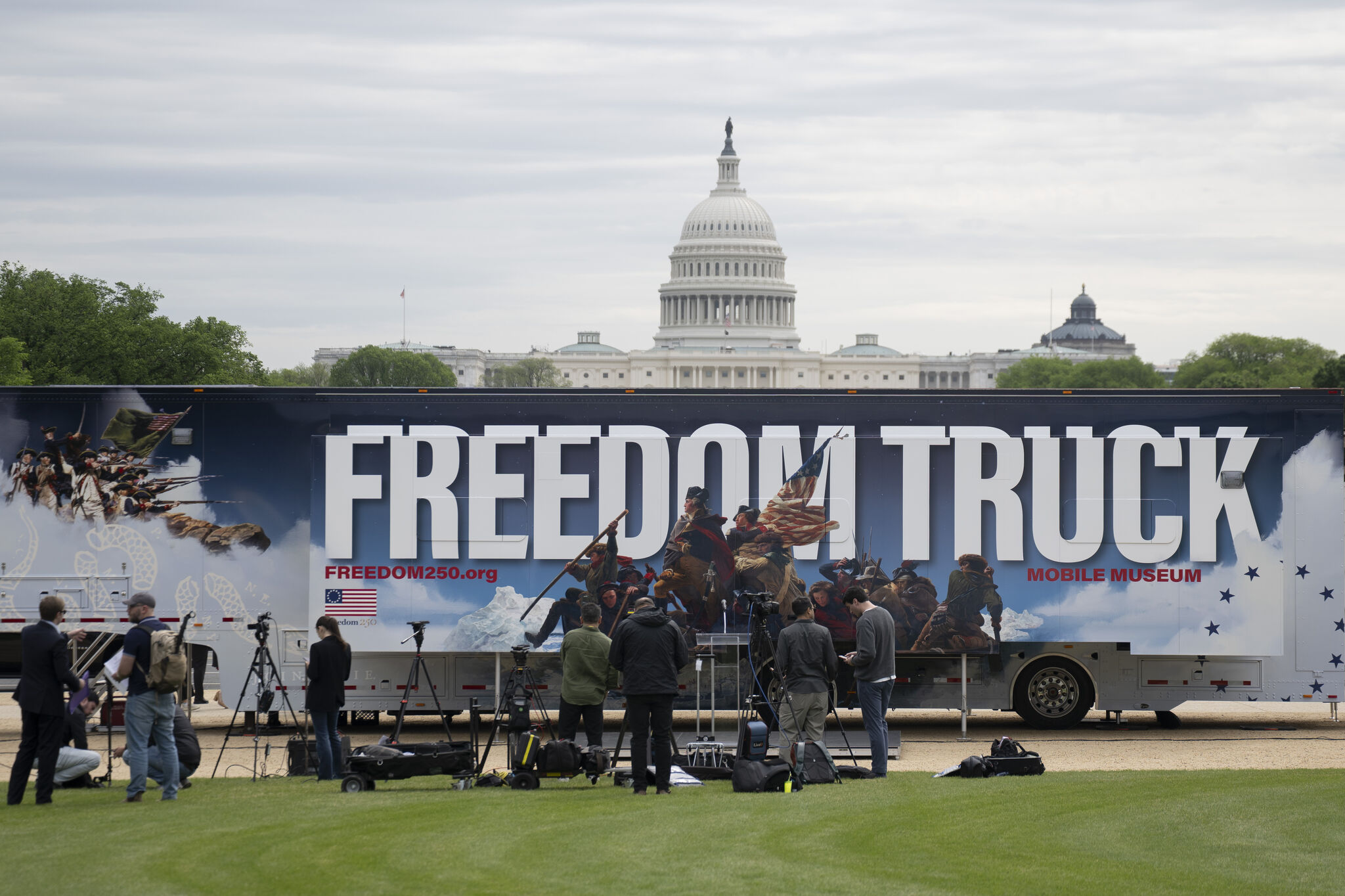 Freedom 250 truck makes Connecticut stop despite nearby cancellation