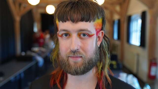 A raucous Copenhagen crowd cheers Denmark’s 2026 Mullet Championship