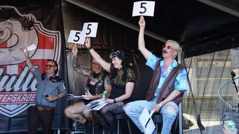 A raucous Copenhagen crowd cheers Denmark’s 2026 Mullet Championship