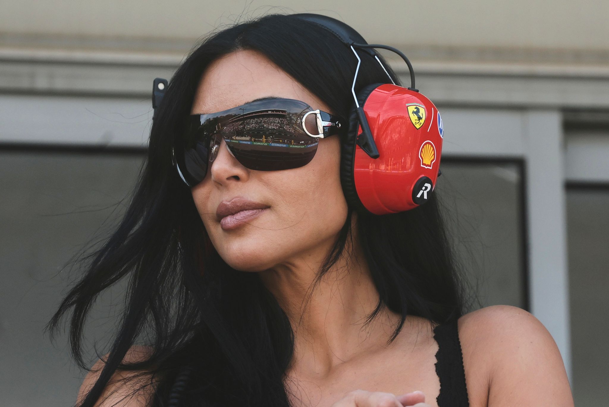 Kim Kardashian watches Lewis Hamilton claim 2nd place at the Monaco ...
