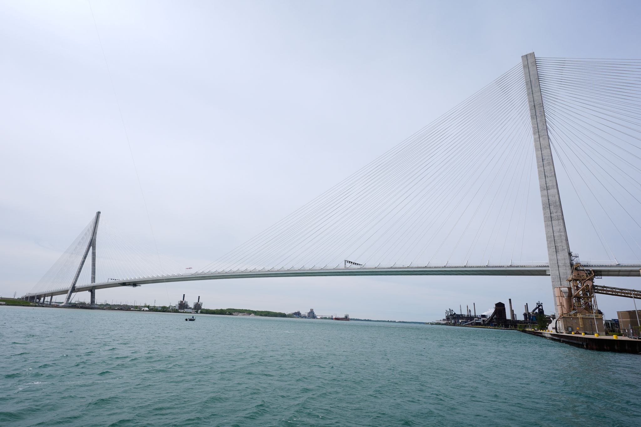 Opening of Canada-US bridge in Detroit that Trump threatened to block ...
