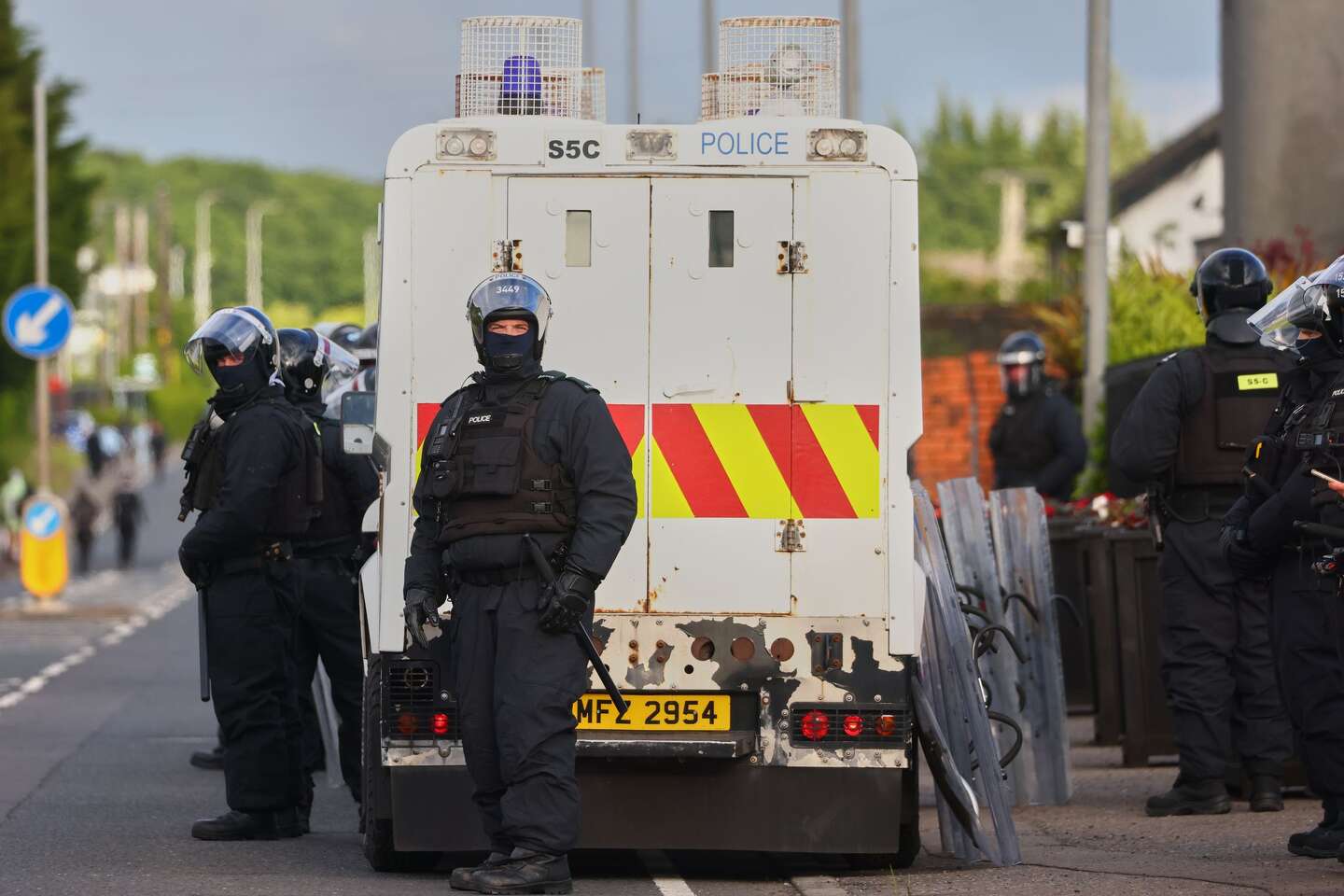 Photos show the aftermath of anti-immigration protests in Northern Ireland
