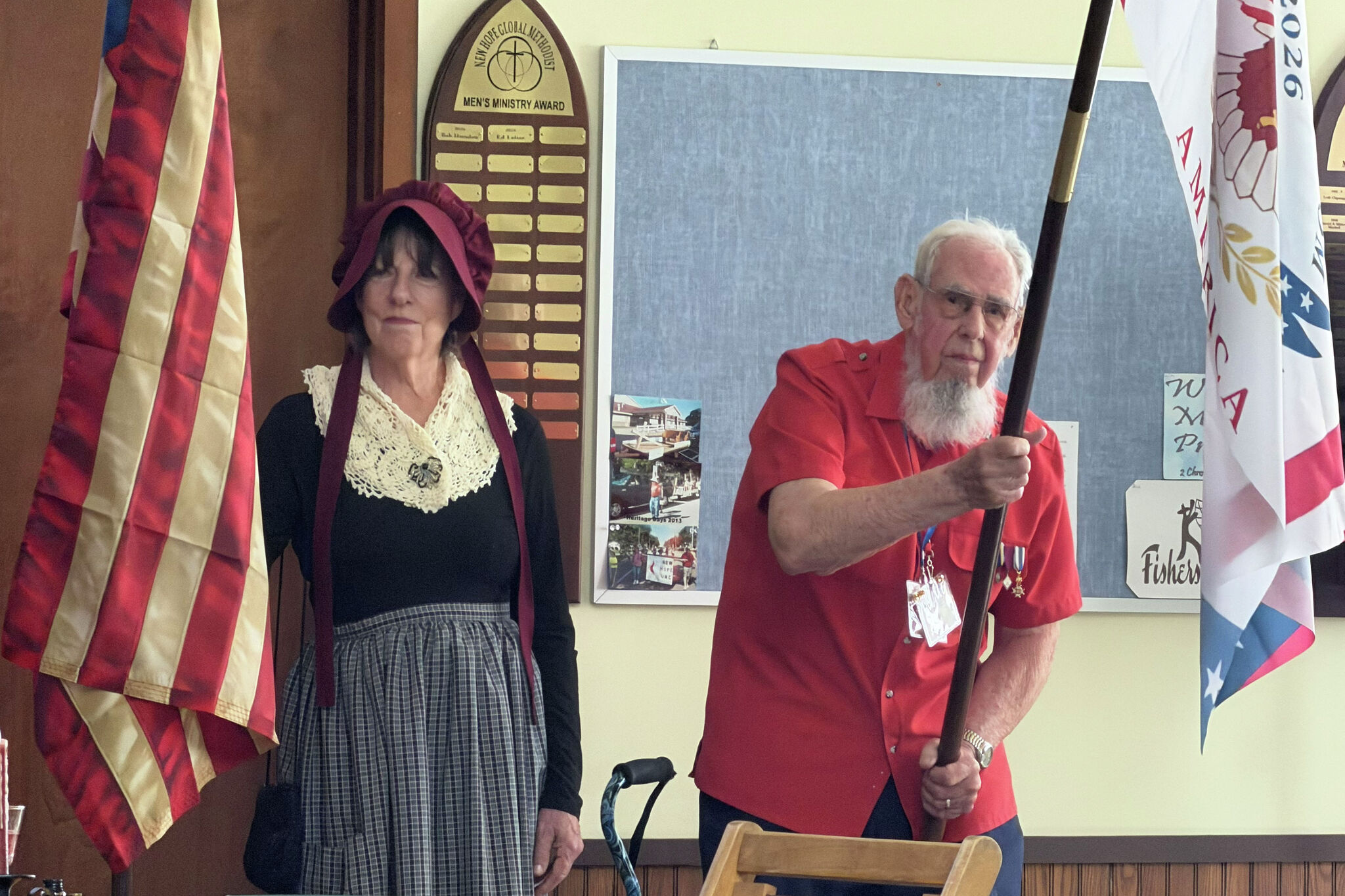 Remus colonial social gathering draws crowd for America 250