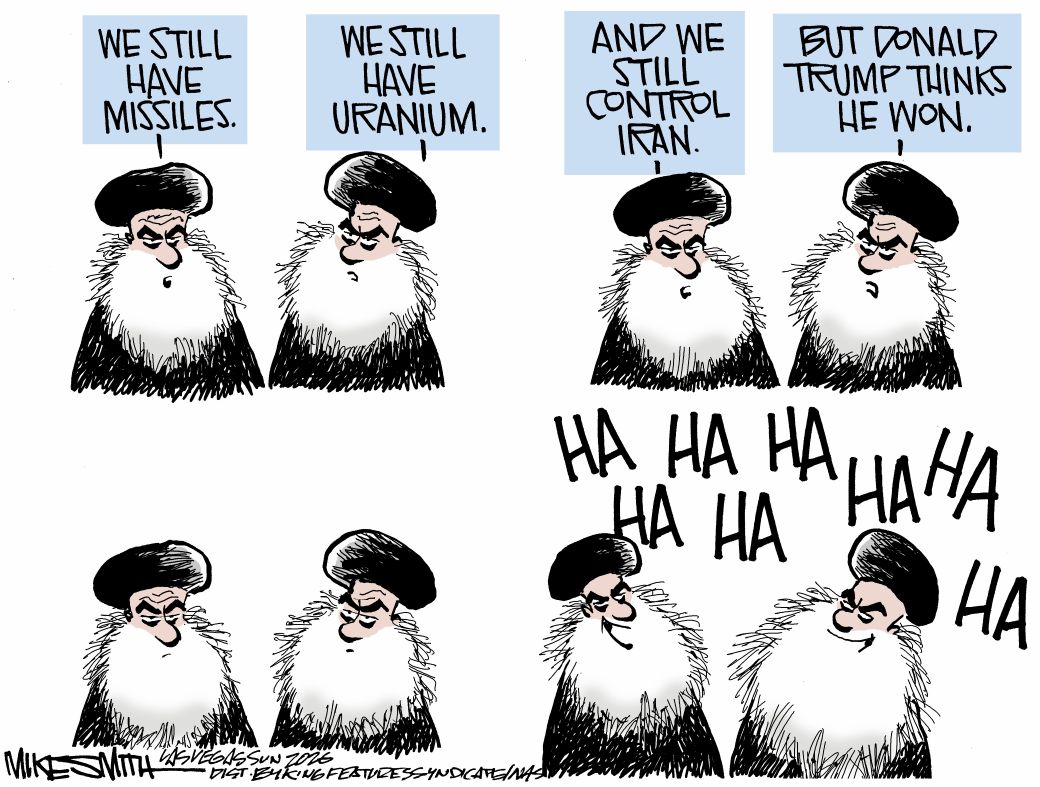 Editorial cartoon: Issues in Iran