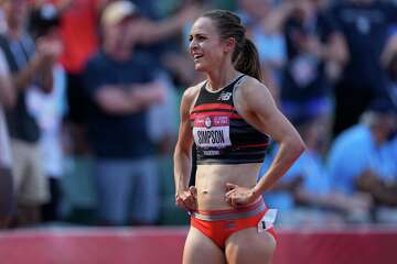 Olympian Jenny Simpson shows 'encouraging improvement' after collapsing ...
