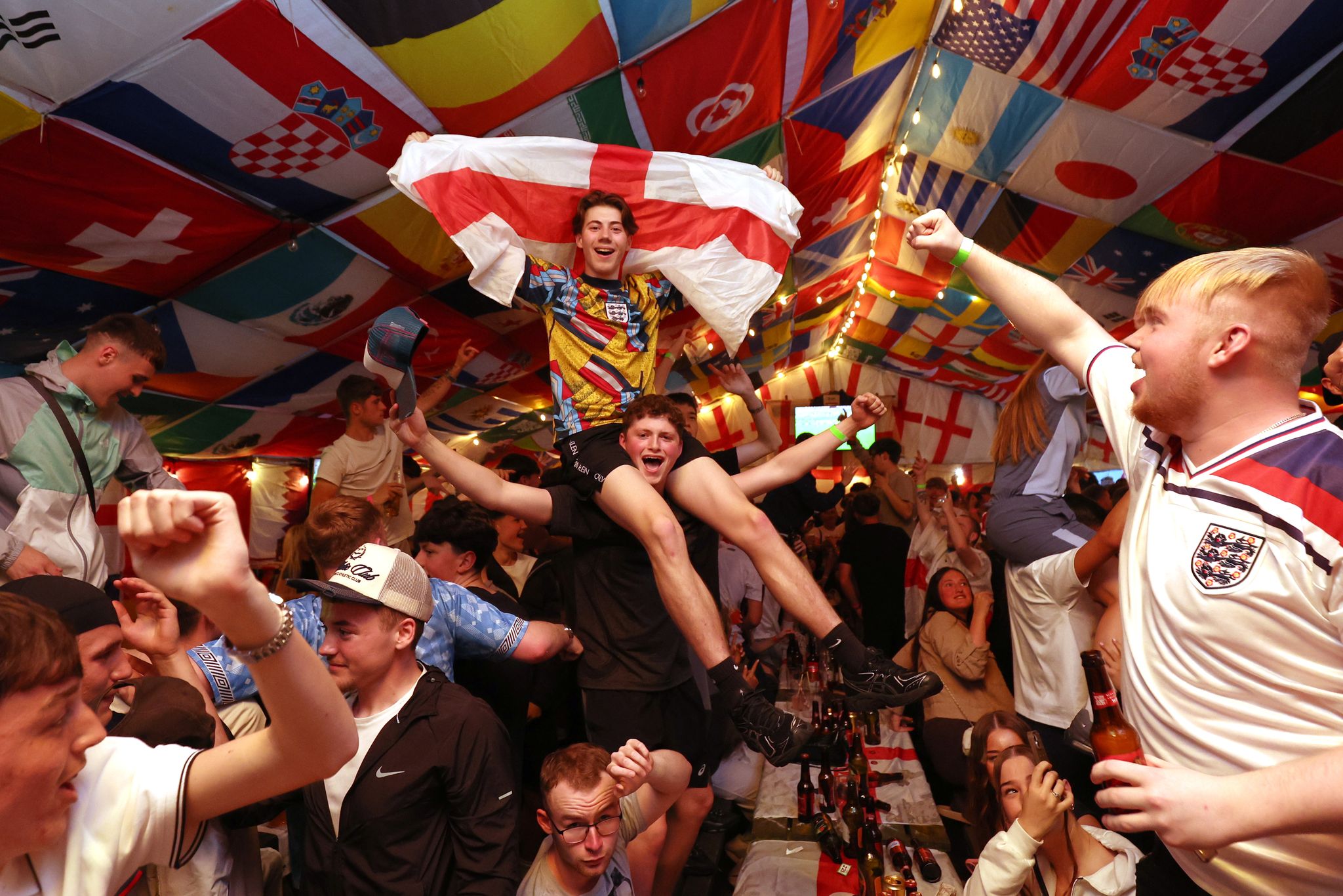 Soccer fans around the world watch the World Cup, in photos