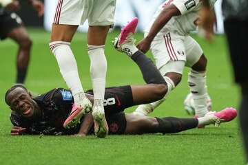One Extraordinary Photo: Canada's Ismael Kone reacts to his injury