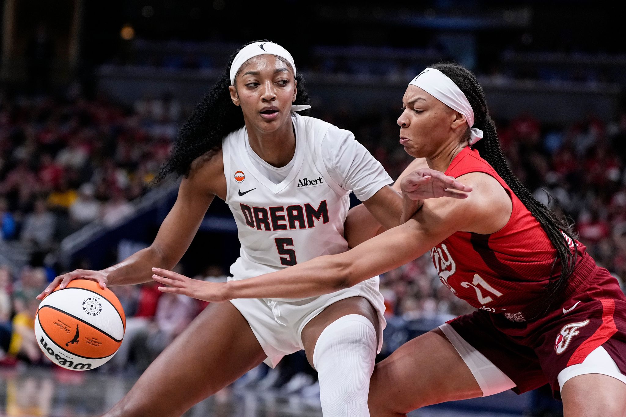 Reese has 21 points, 11 rebounds, and all Dream starters score 16-plus ...