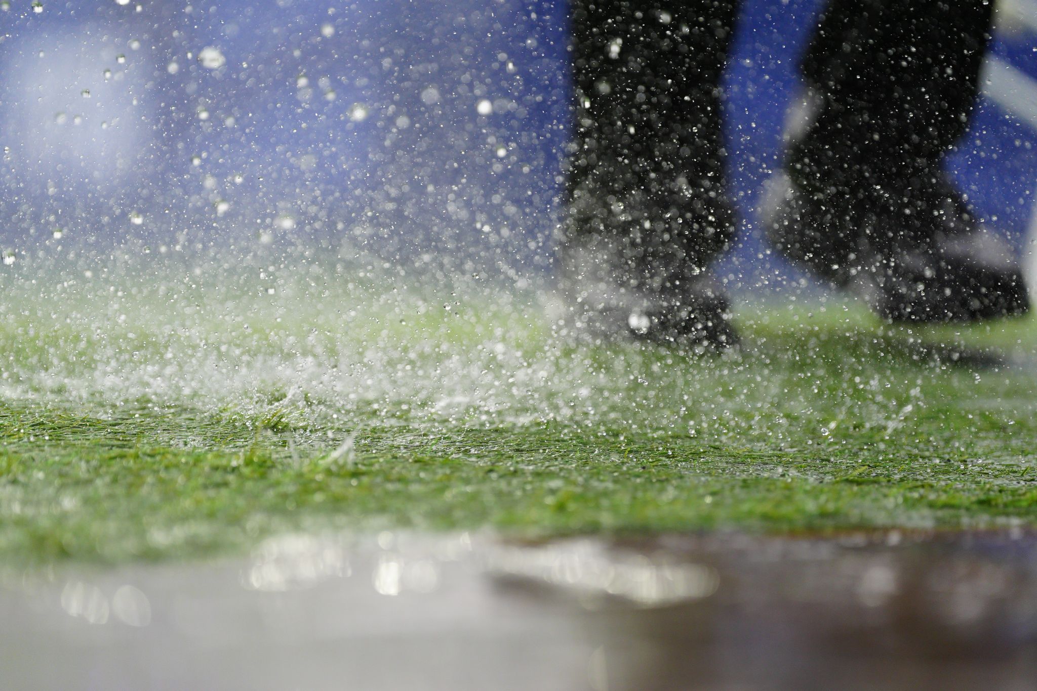 World Cup sees first weather delay as fans cleared from seats at France ...