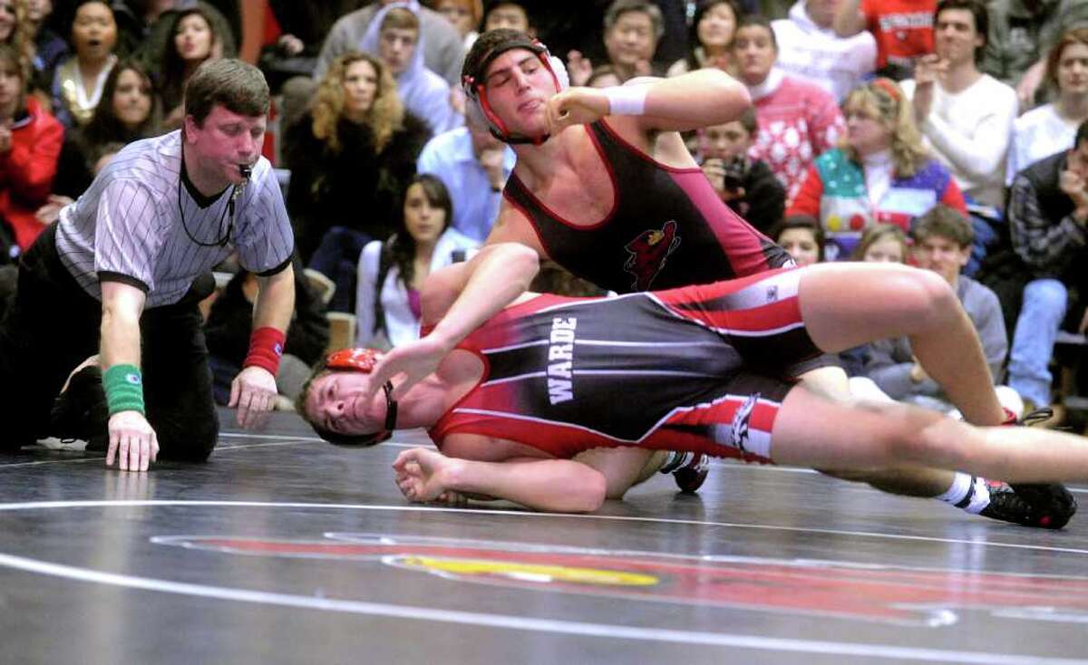 Greenwich wrestlers pin formidable Warde